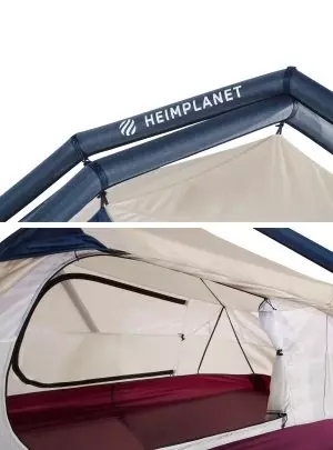 puhallettava teltta