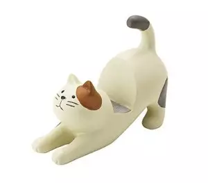 Cream Cat Smartphone Sawv los ntawm Decole- Concombre