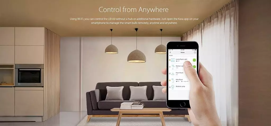 tp link wifi smart led glödlampa alexa kasa app