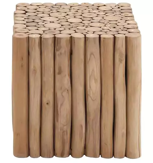 Квадратний новий дерев'яний табурет Klaten для сучасного декору