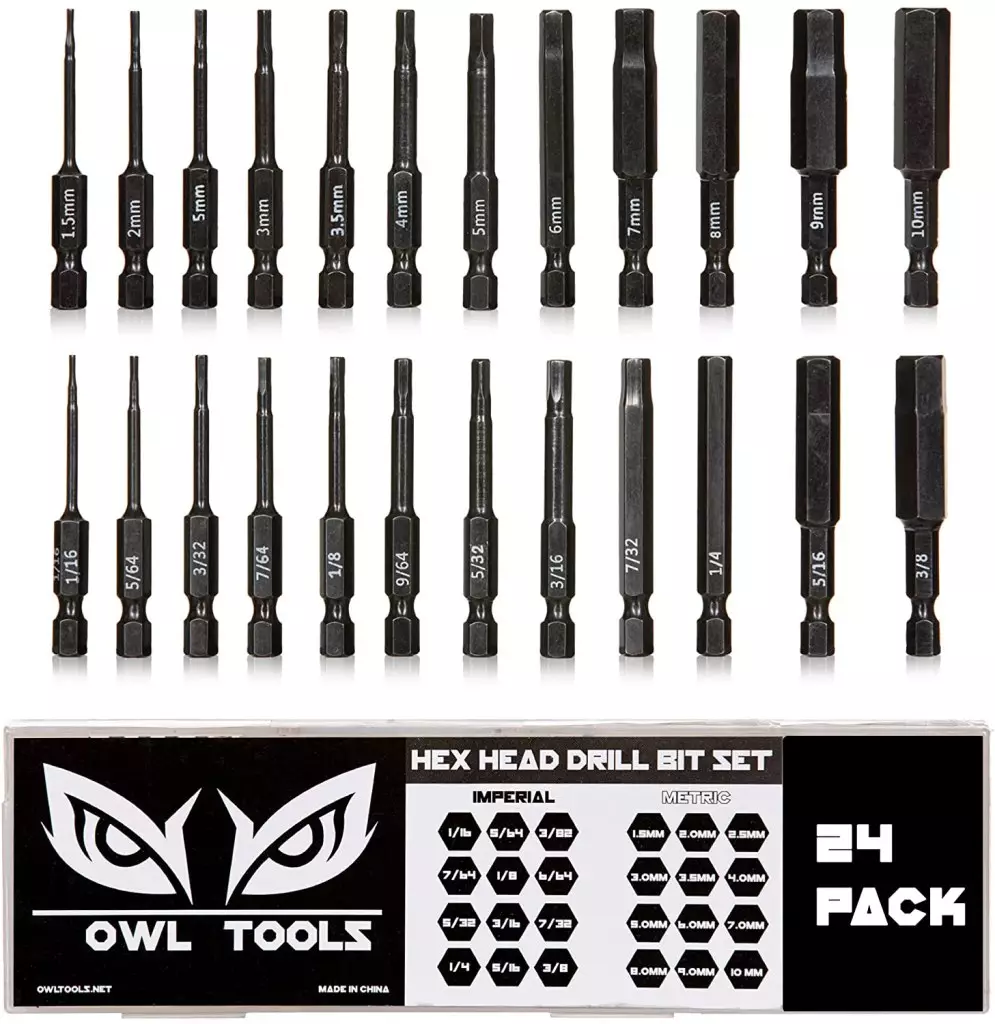 I-Hex Head Allen Wrench Drill Bit Set