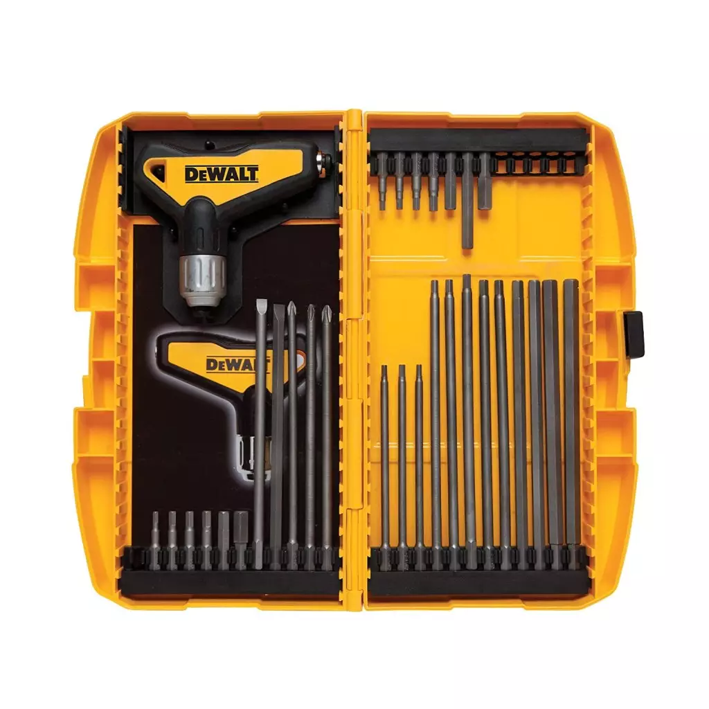 Bộ cờ lê chìa khóa Hex DEWALT trong hộp màu vàng