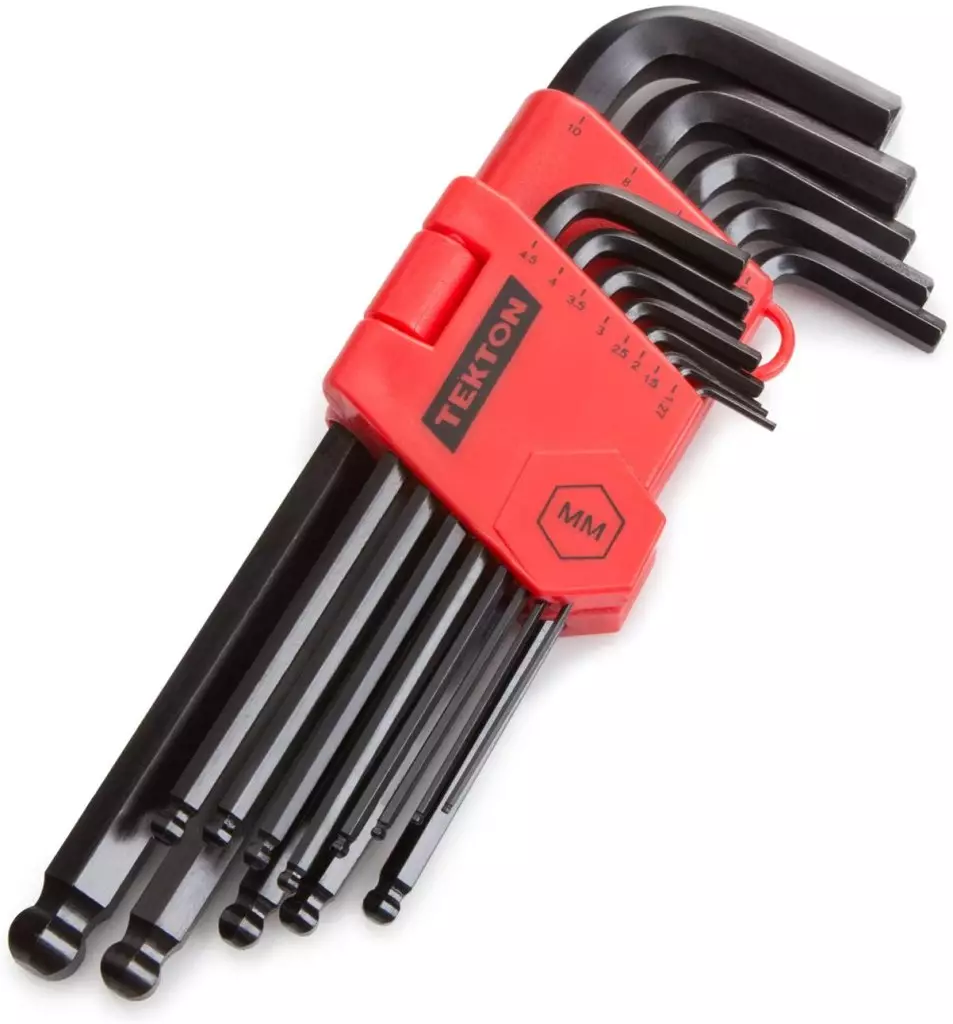 Kubadda TEKTON Dhammaadka Hex Key Wrench Set, 13-Qayb