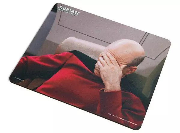 Picard Facepalm pelės kilimėlis