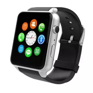 Luxsure Uwatch ჭკვიანი საათი გულისცემის მონიტორით Android Smart Watch ტელეფონი სპორტული Bluetooth მაჯის საათი 3G მაგნიტური გრავიტაციის სენსორით, თავსებადი IOS და Android (ვერცხლისფერი)