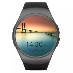 Superwatch Bluetooth håndleds-smart-ure med kamera-pulsunderstøttelse SIM TF-kort til IOS iPhone Android Samsung Sony LG smarttelefoner (sort)