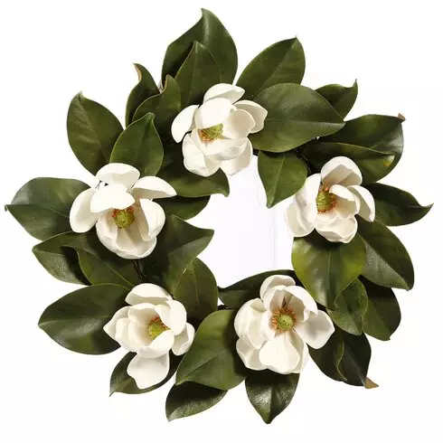Magnolia Mekar Faux Wreath