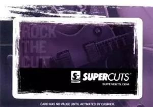 Картичка за подарок Supercuts