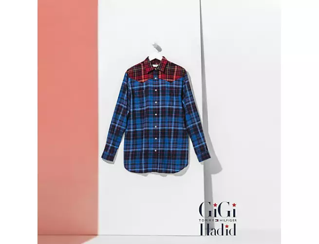 Gigi Hadid x Tommy Plaid Shirt