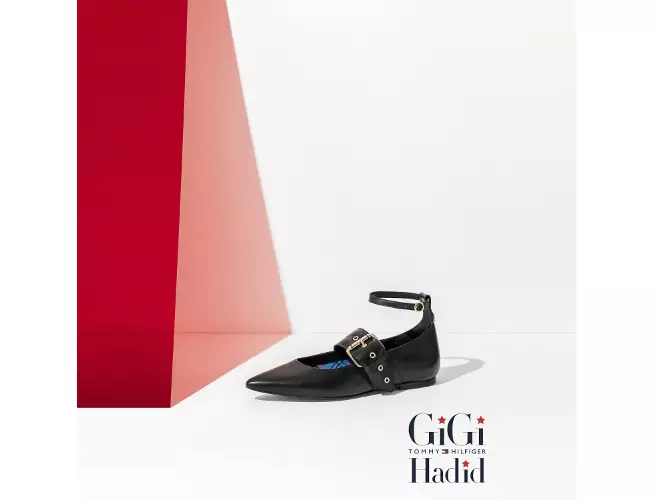 ჯიჯი ჰადიდი x Tommy Strappy Ballet Flat