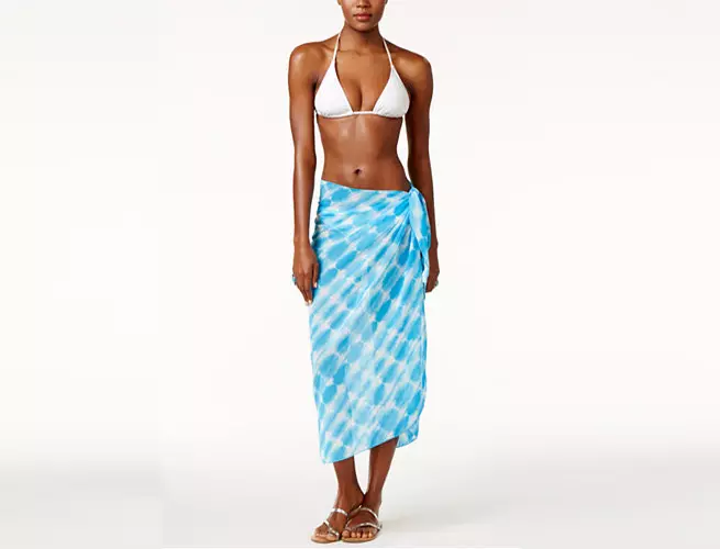 Dotti Sky Blue Tie Dye Cotton Wrap