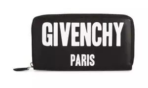 Cartera de piel con cremallera y logotipo de Givenchy