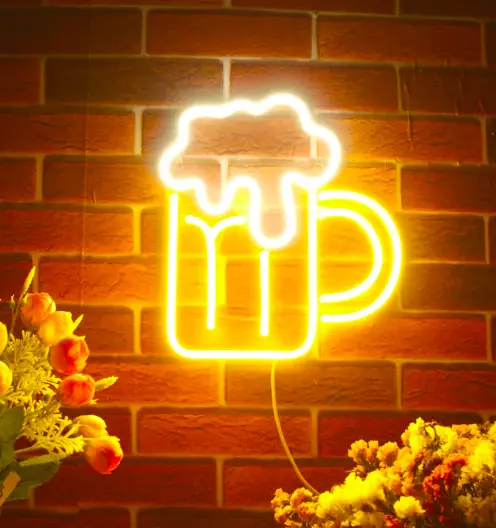 Tazza tal-Birra Neon Sign