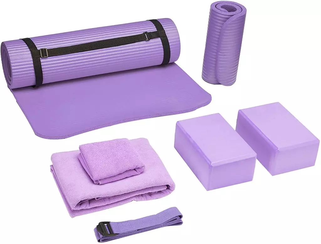 BalanceFrom yoga mat set, carane destress