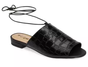 Sam Edelman Tai Slide Sandal Kulit Hitam