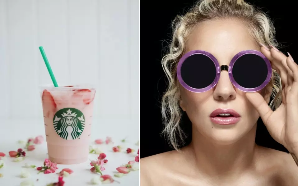 Comhoibriú Deoch Lady Gaga Le Starbucks