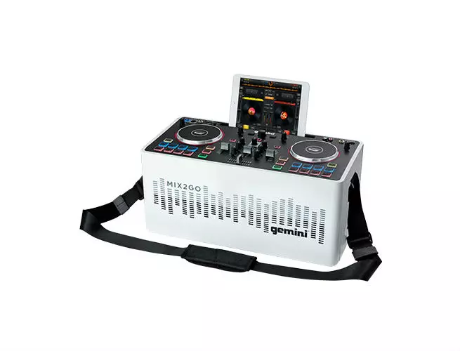 Cabine de DJ Bluetooth portable et spectacle de lumière