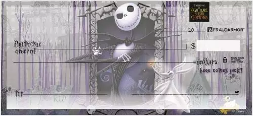 Nightmare Before Christmas-cheques