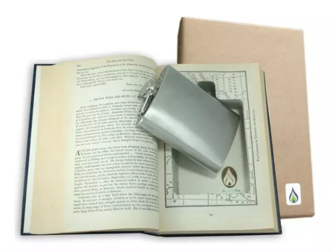 SneakyBooks Recycled Book Hollow Hidden Flask