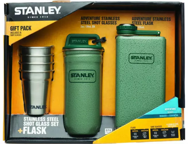 Stanley Stainless Steel Shots + Flask