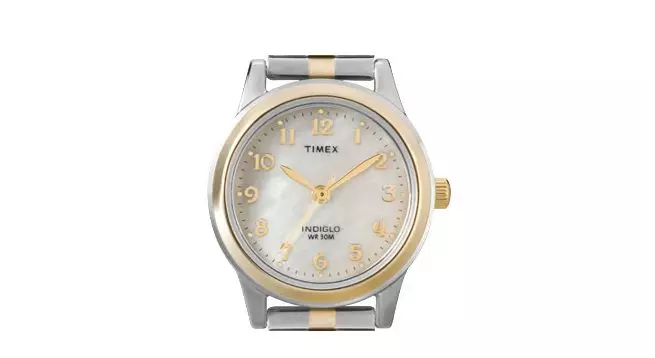 Timex گولڊ ۽ سلور واچ