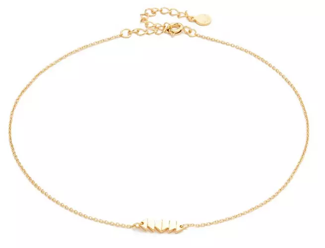 Dëst Dainty Gold Choker Halskette wäert