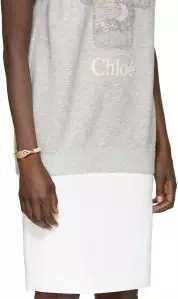 Chloé Beige Leather Cord Bracelet