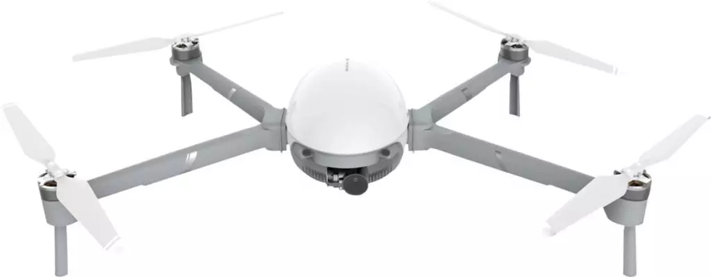 PowerVision - Camera AI PowerEgg X Wizard & Drone 4K gyda phecyn dal dŵr - Gwyn / Llwyd