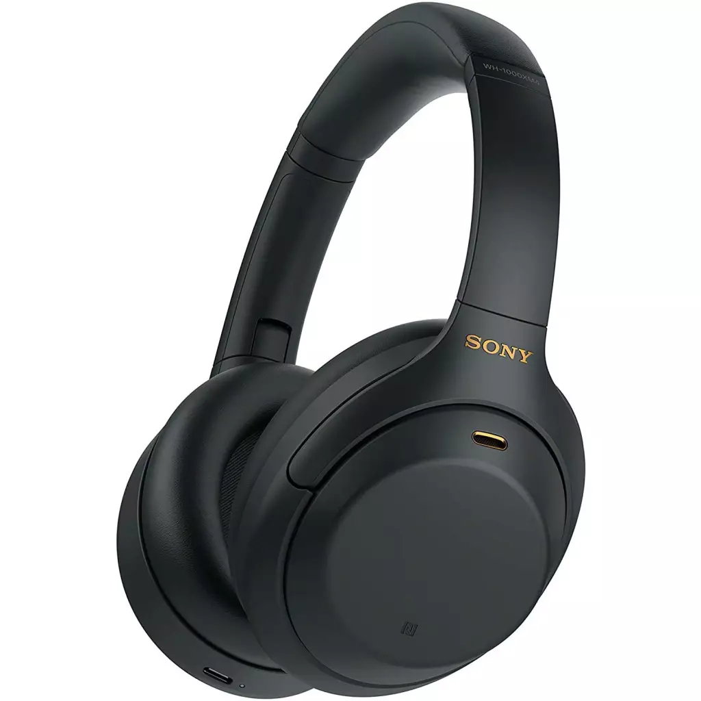 Sony WH1000XM4/B ဘလူးတုသ်ကြိုးမဲ့ နားကြပ်များ