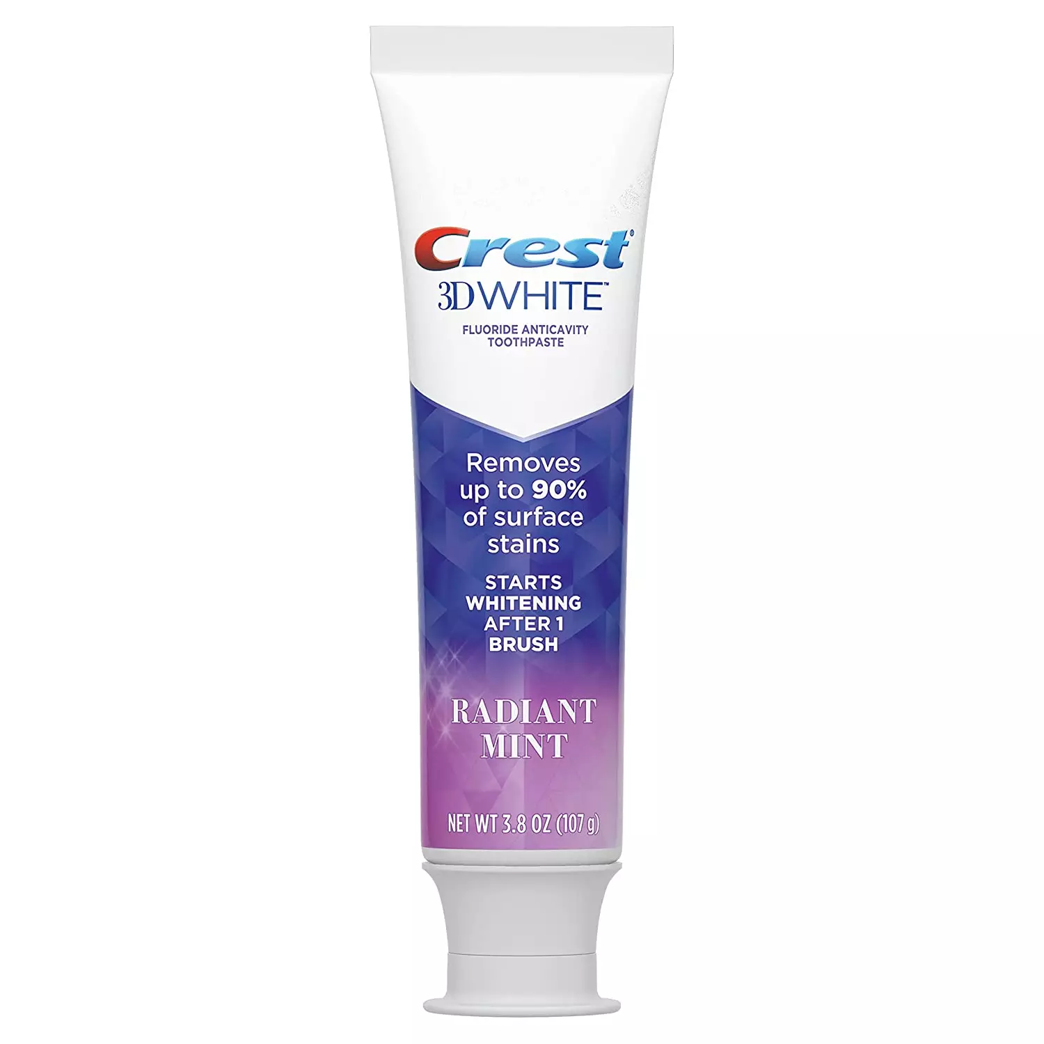 Crest 3D White Radiant Mint Whitening Ubat Gigi; ubat gigi pemutih terbaik, ubat gigi terbaik untuk pemutihan