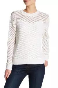 VINCE Mesh Stitch Pullover