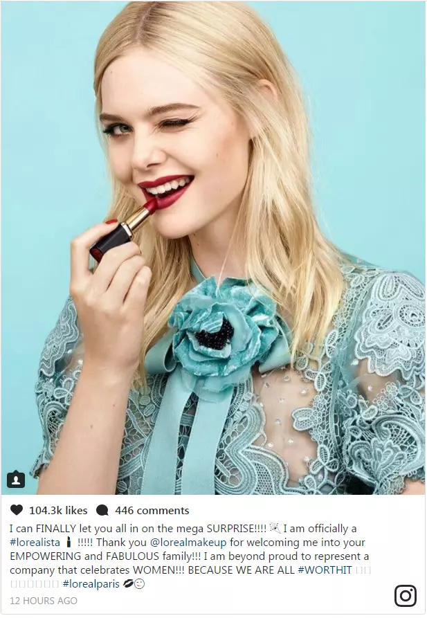 U-Elle Fanning unikwe iSithethi esitsha saMazwe ngaMazwe e-L'Oréal Paris 14705_2