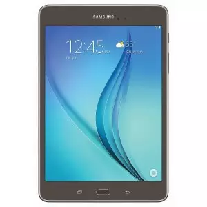 Samsung Galaxy Tab A SM-T350 8 цаляў 16 ГБ Smoky Titanium з сумкай для пераноскі (сертыфікаванае абнаўленне)