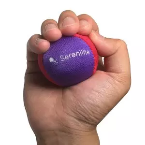 Serenilite Dual Colored Hand Therapy Ball – optimální úleva od stresu – skvělé pro cvičení rukou a posilování