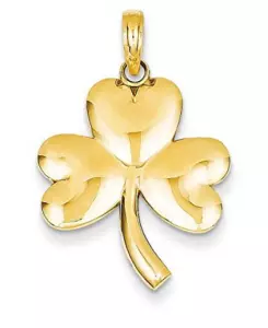 CoutureJewelers 14k Shamrock Charm