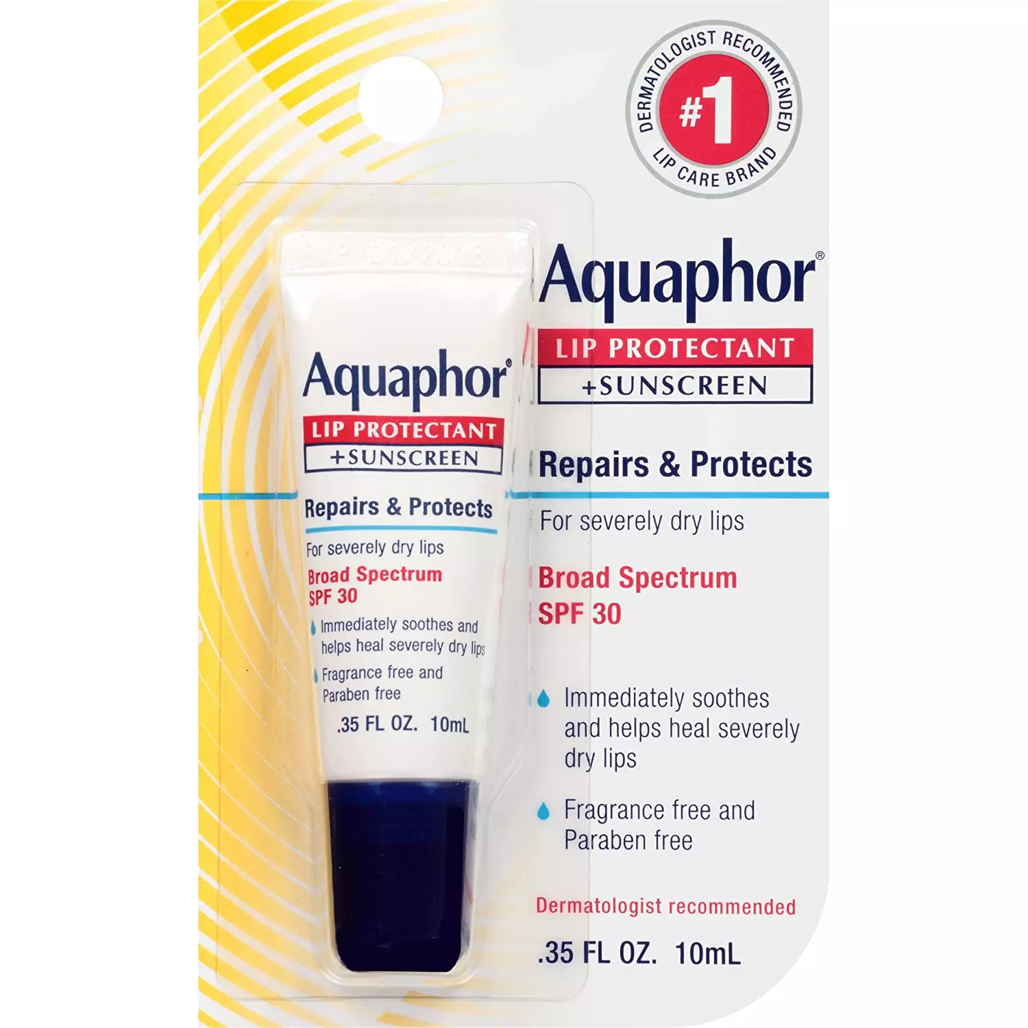 Aquaphor ajakvédő + fényvédő ajakbalzsam