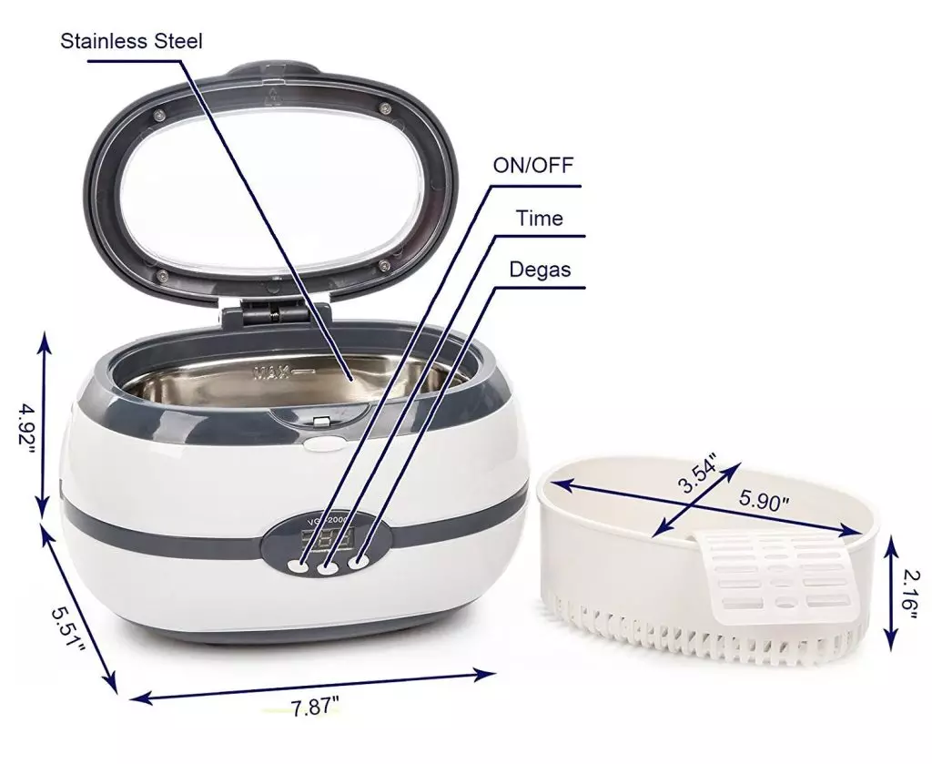 FAMILIFE Ultrasonic skartgripahreinsir