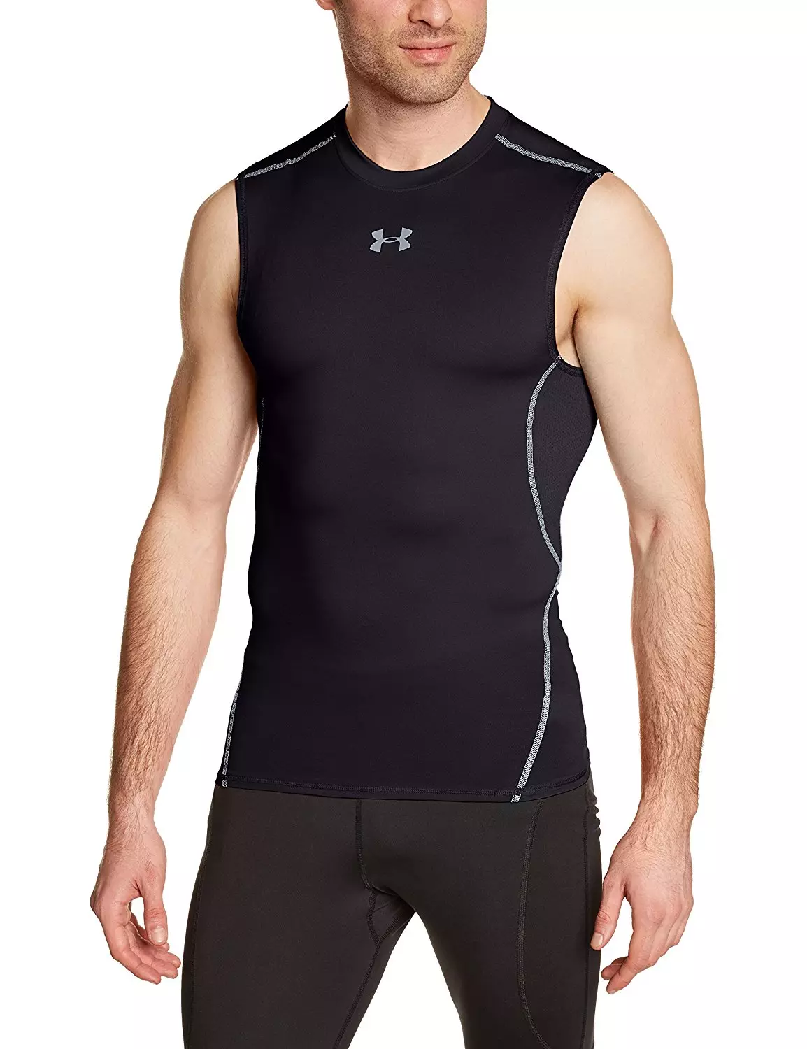 Chini ya Armour HeatGear Armor Compression Compression Sleeveless Tee