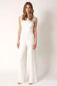 အနက်ရောင် Halo HEIRLOOM LACE JACKIE JUMPSUIT