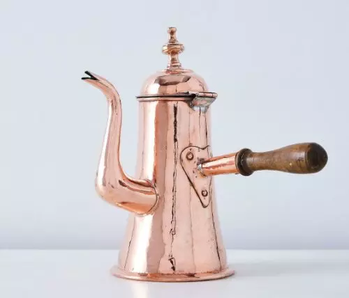 Vintage Copper Grand Coffee Pot, Dhexda