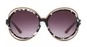 Missoni oversized ronde zonnebril met draadversiering voor dames