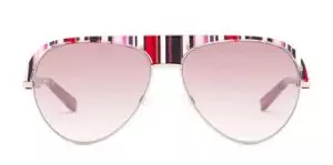 Дамски раирани ретро авиаторски слънчеви очила Missoni