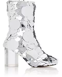 MAISON MARGIELA Paillette-Embellished Kulit Ankle Boots