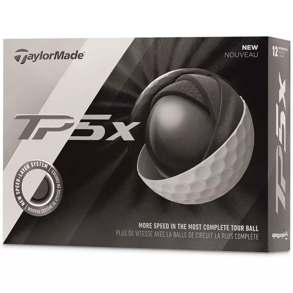 Bola golf TaylorMade TP5x, bola golf terbaik