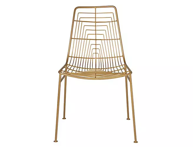 Brass Side Chair Land of Nod Domino