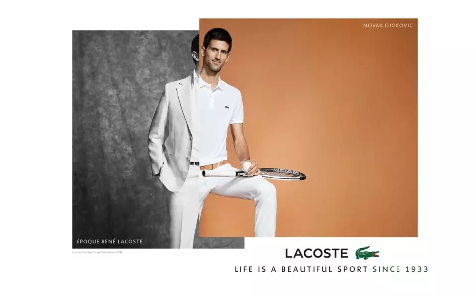 Lacoste نالو نوواک جوڪووچ کي نئون طور تي