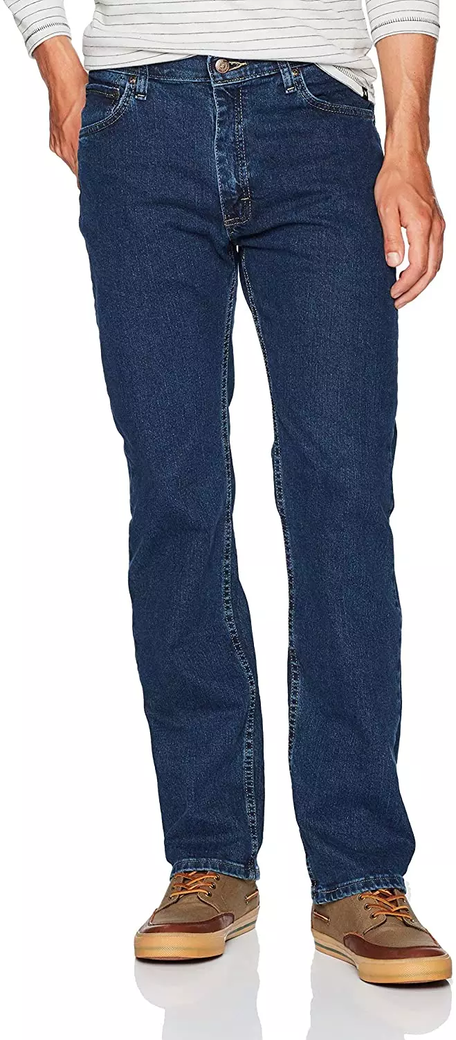 Wrangler Jeans de cintura flexible de ajuste regular