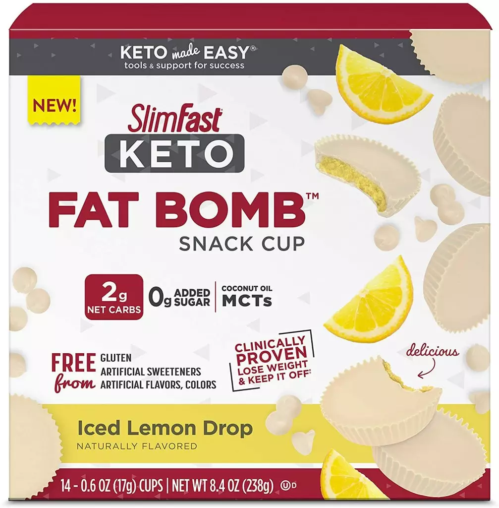 SlimFast Keto Fat Bomb Qəlyanaltı Kuboku