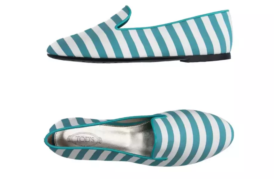 Tod's Striped Loafer Ndiyo Iliyosafishwa,