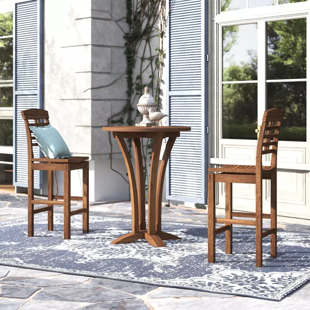 Adele Round 2 Person Long Bistro Set by Kelly Clarkson Home